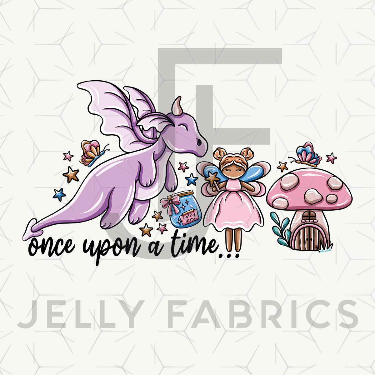 Heat Transfer - Fairy and Dragon | Jelly Fabrics – Jelly Fabrics Ltd