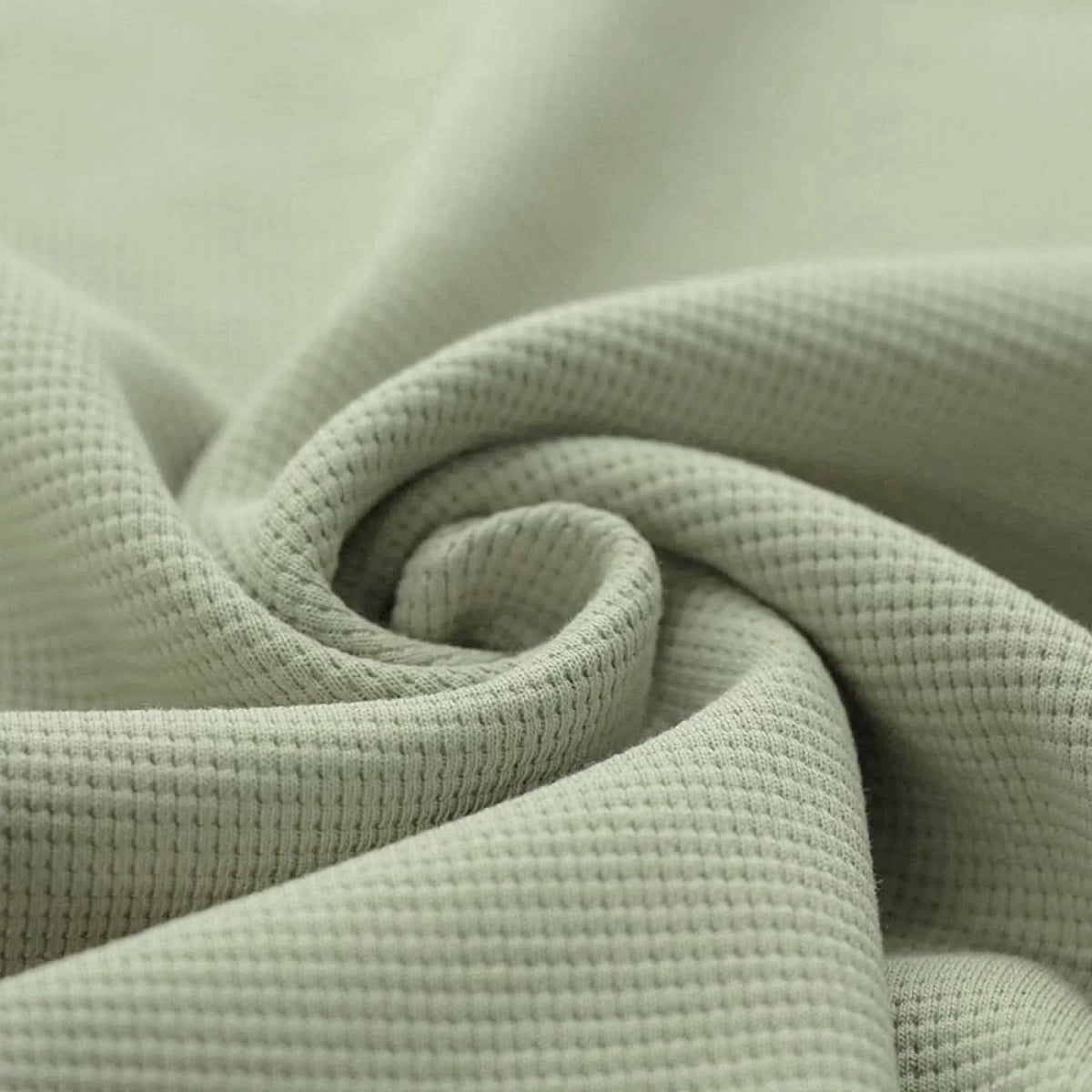 Waffle Knit Fabric - Dusty Green | Jelly Fabrics – Jelly Fabrics Ltd