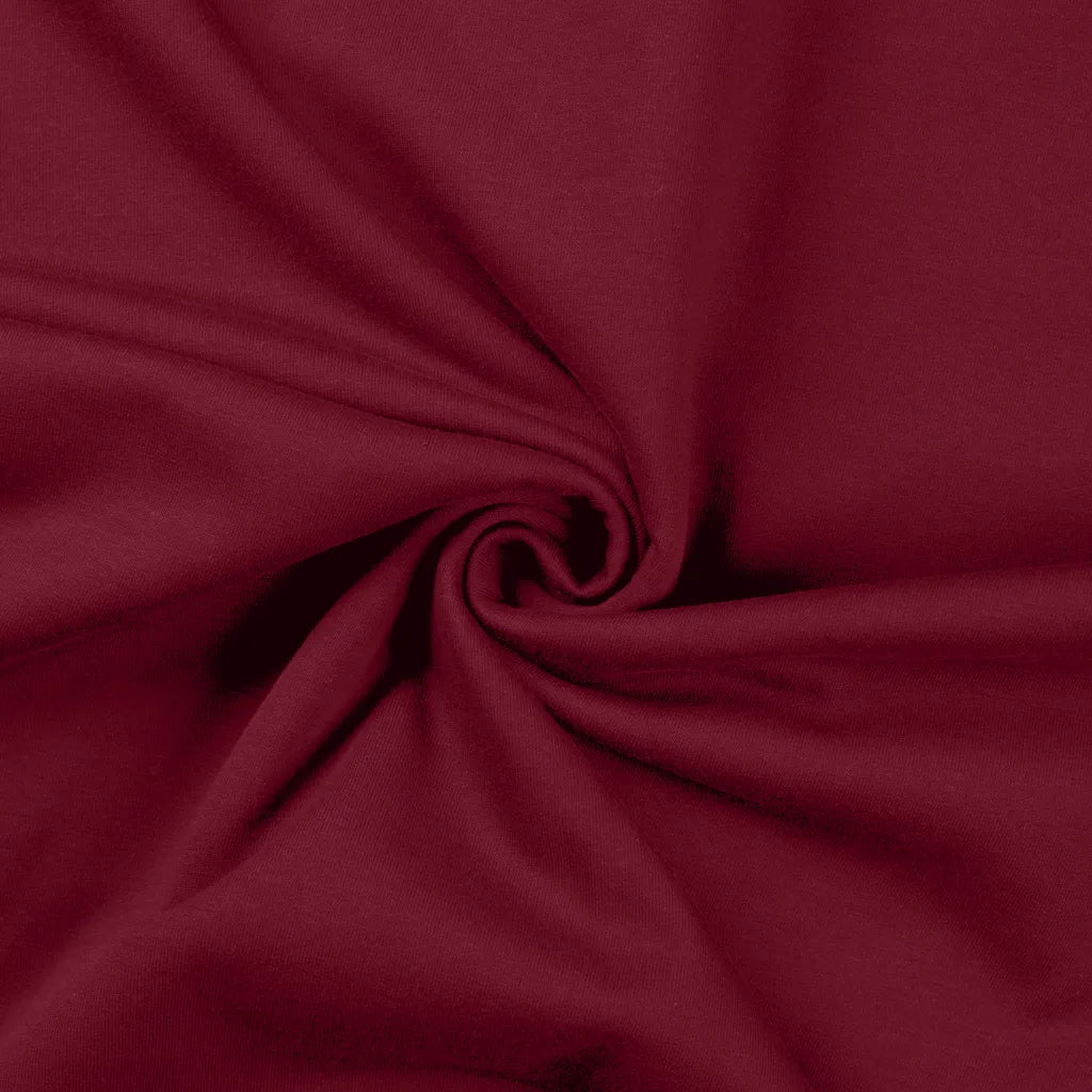 French Terry Brushed Back Fabric - Solid Wine | Jelly Fabrics – Jelly ...