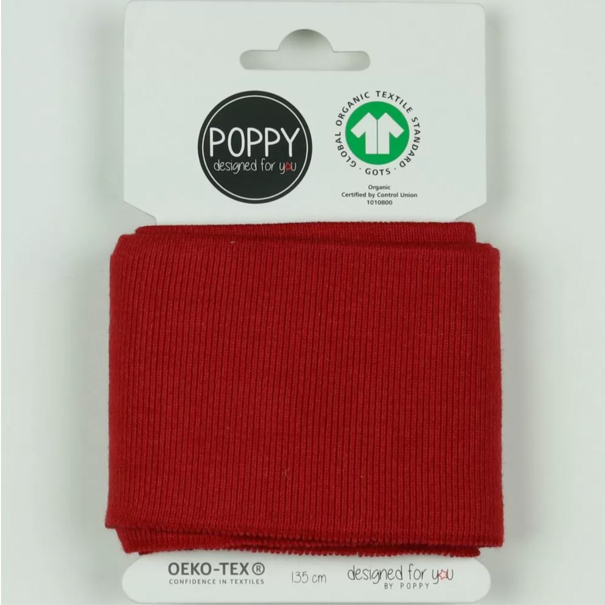Ready Made Cuff - Solid Dark Red | Jelly Fabrics – Jelly Fabrics Ltd