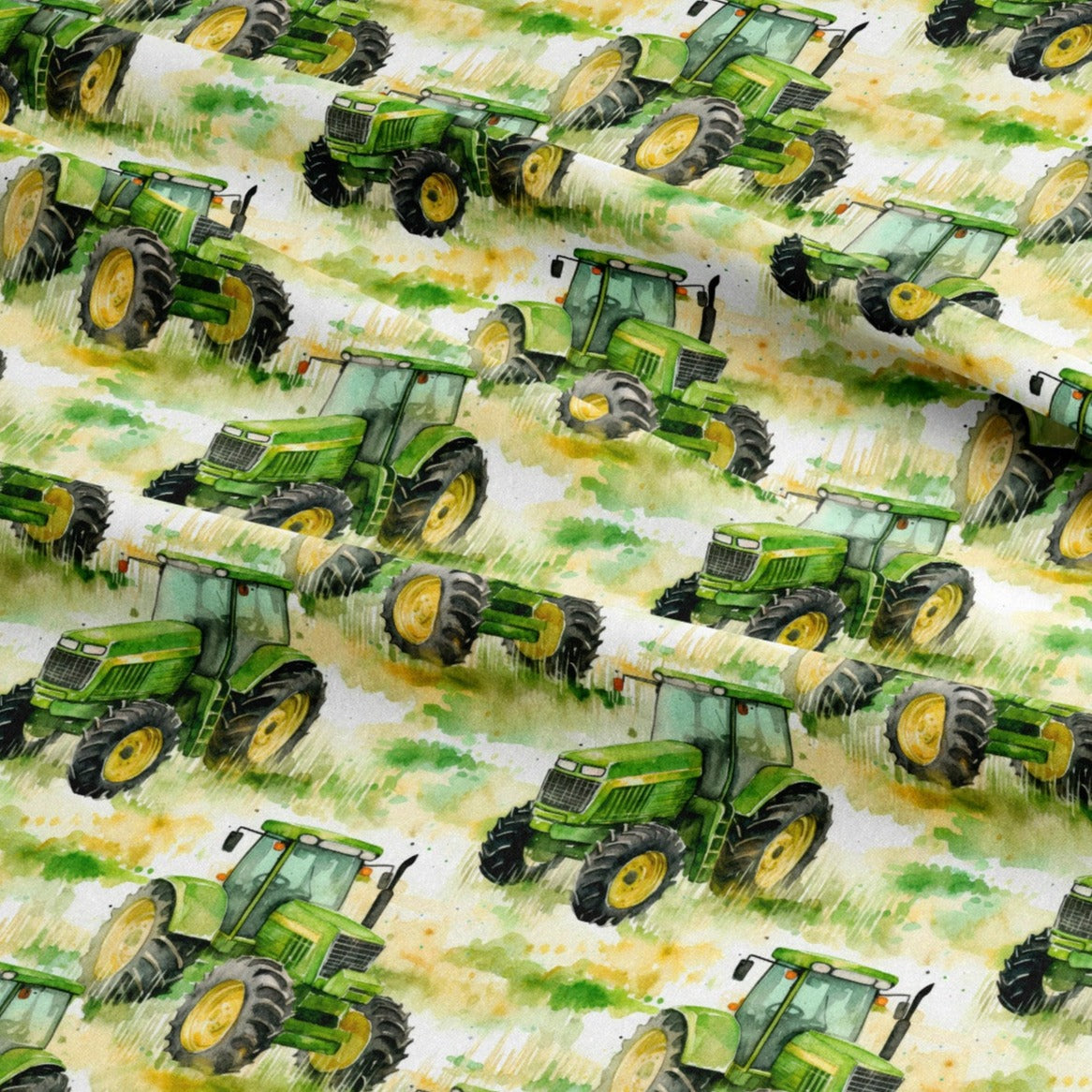 Jersey Fabric - Green Tractors | Jelly Fabrics – Jelly Fabrics Ltd