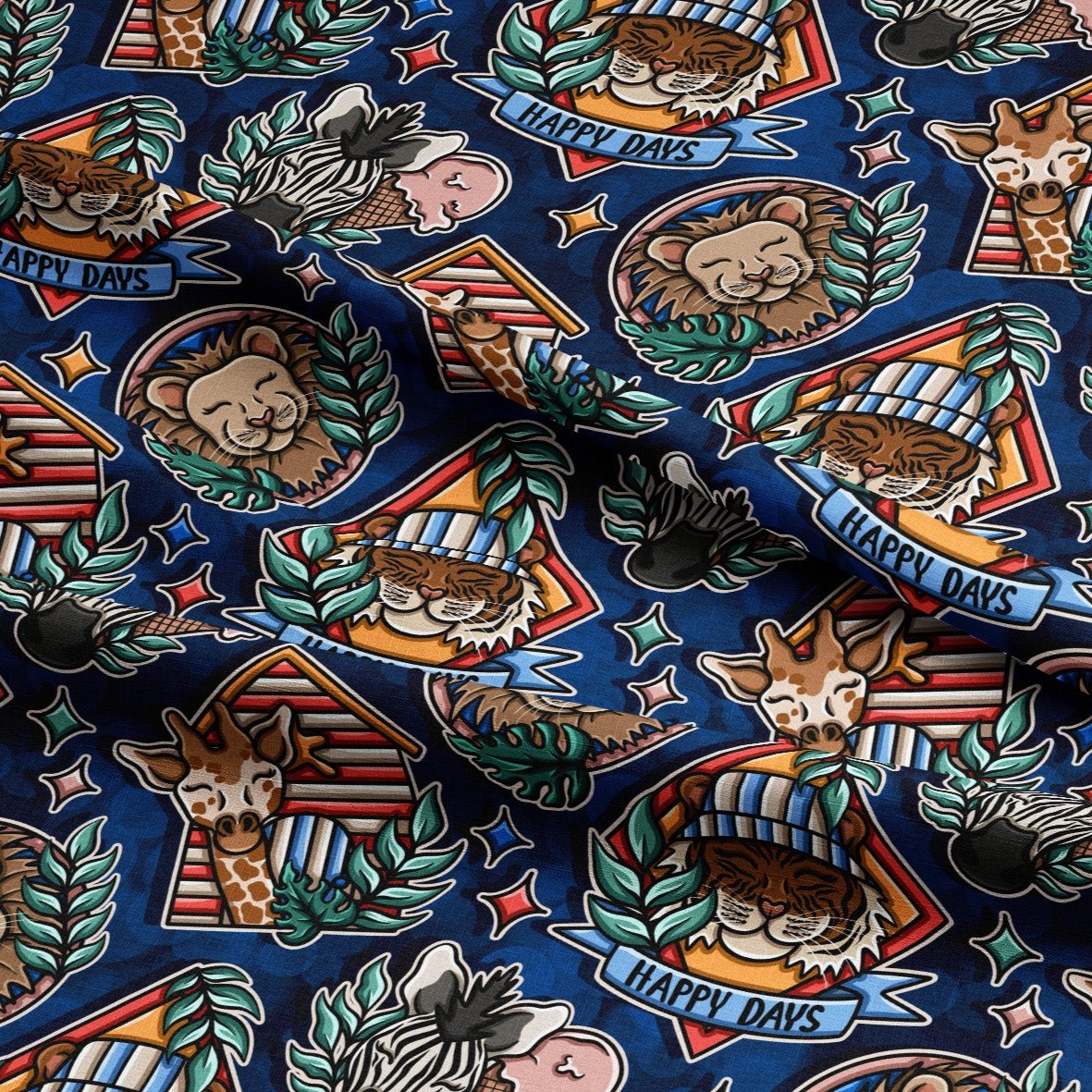 Cotton Jersey Fabric - Happy Days | Jelly Fabrics – Jelly Fabrics Ltd