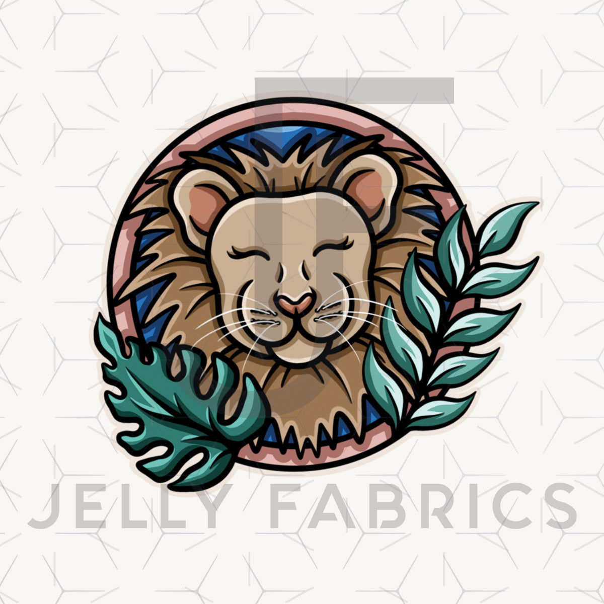 Heat Transfer - Summer Lion | Jelly Fabrics – Jelly Fabrics Ltd