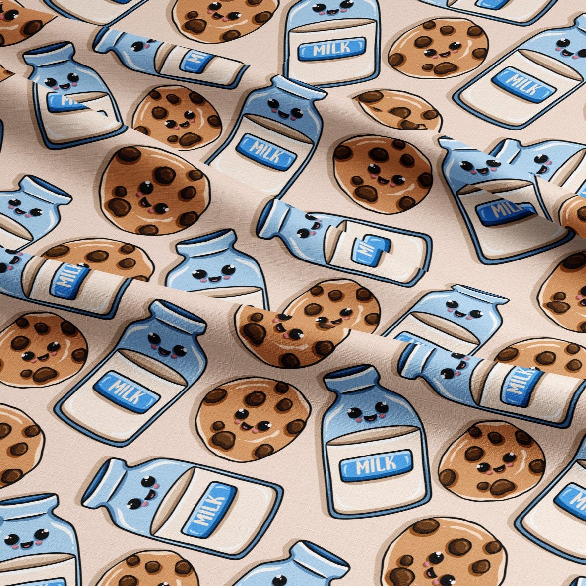 Jersey Fabric - Milk and Cookies Beige | Jelly Fabrics – Jelly Fabrics Ltd