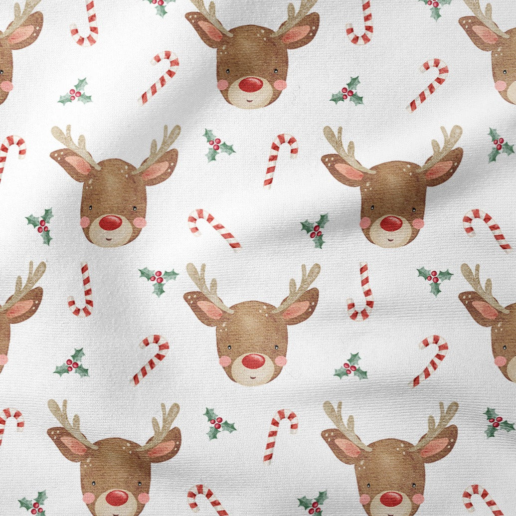 Jersey Fabric - Rudolph in White | Jelly Fabrics – Jelly Fabrics Ltd