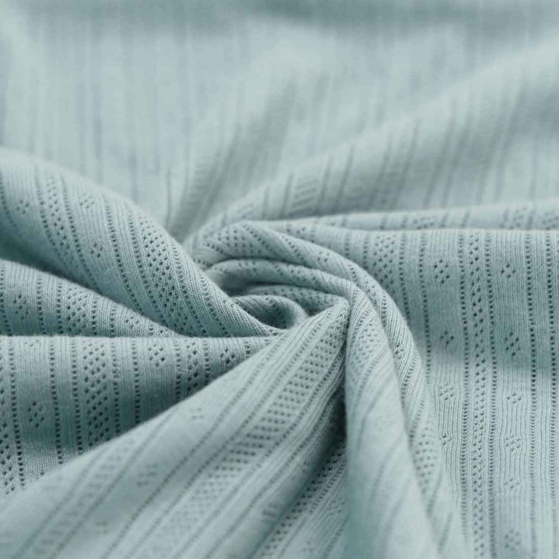 Pointelle Jersey Fabric - Sea Green | Jelly Fabrics – Jelly Fabrics Ltd
