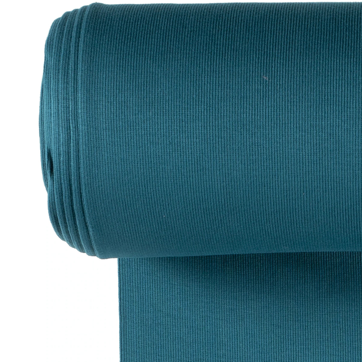 Tubular Rib Fabric (2x2) - Petrol Ribbing | Jelly Fabrics – Jelly ...