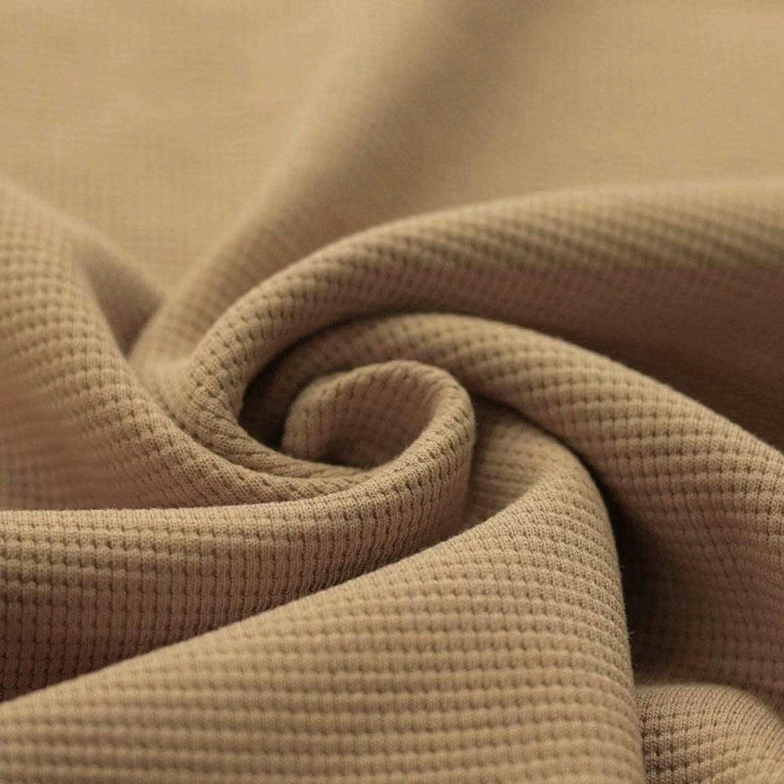 Waffle Knit Fabric - Cacao | Jelly Fabrics – Jelly Fabrics Ltd