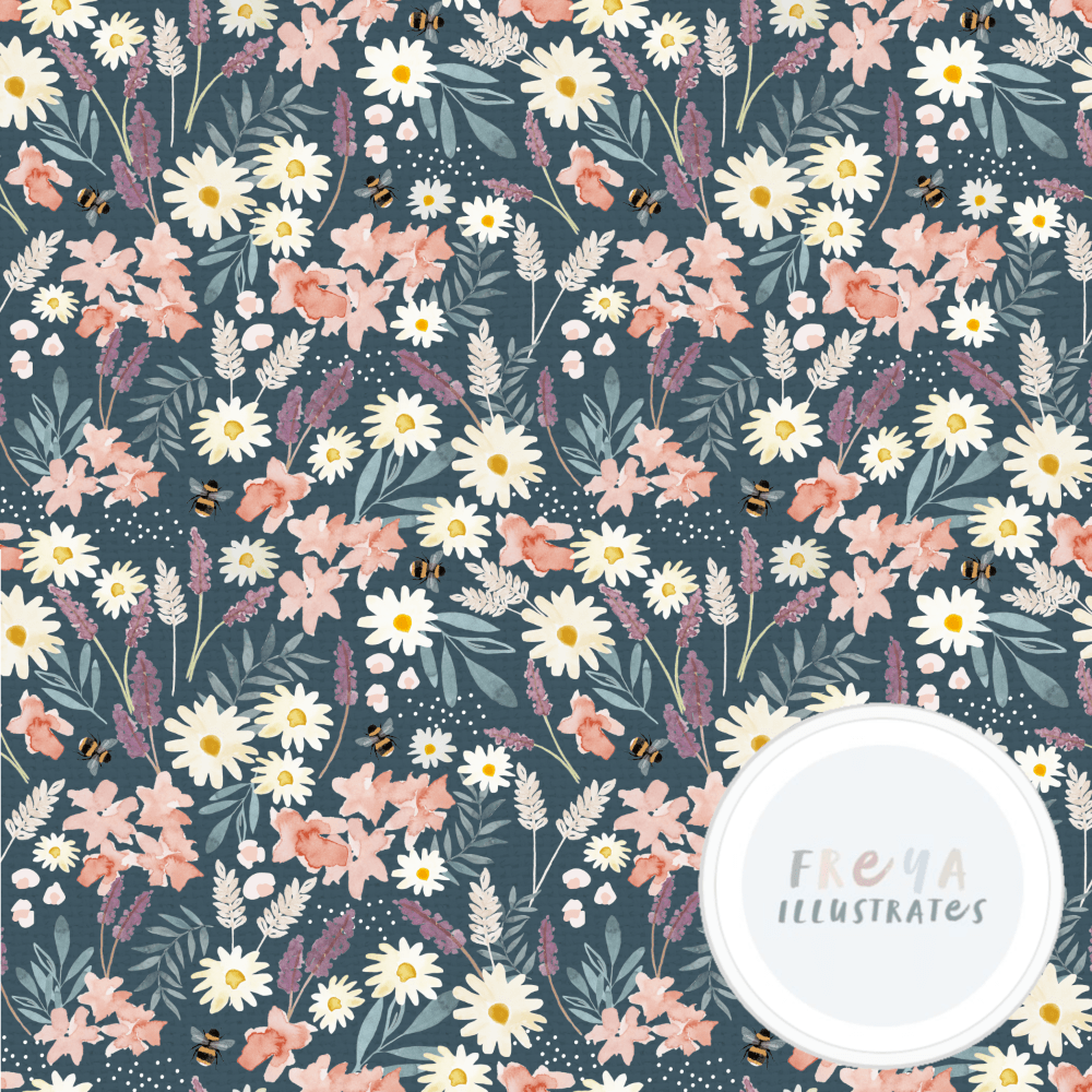 Cotton Jersey Fabric - Ophelia in Denim | Jelly Fabrics – Jelly Fabrics Ltd