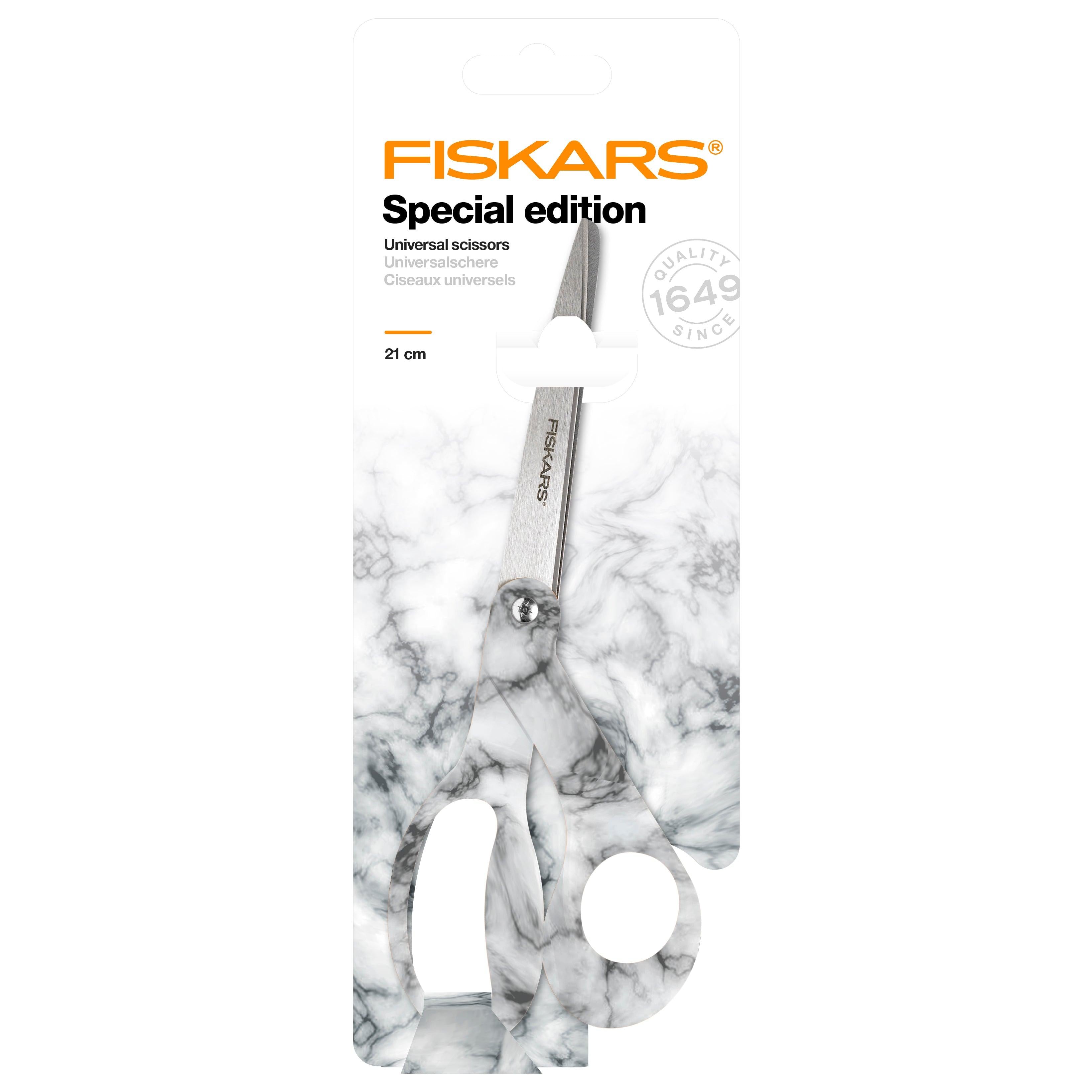 General Purpose Scissors from Fiskars, 21 cm - Black Marble – Jelly ...